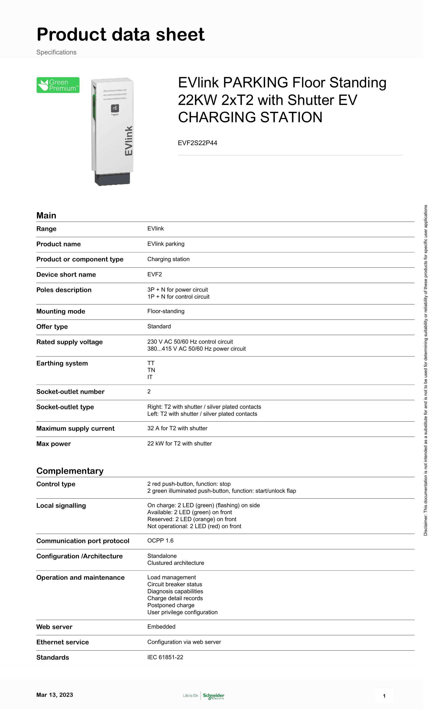 EVF2 - EVLink Parking EV CHARGING STATION - PT. Surya Prima Sakti